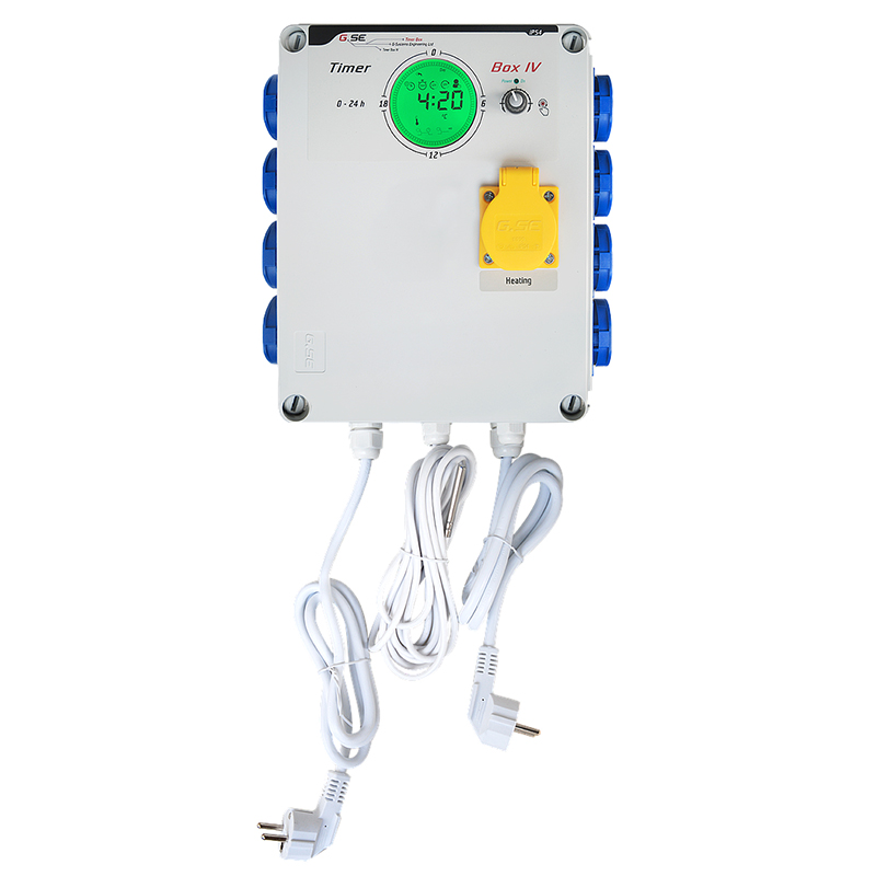 TEMPORIZADOR GSE TIMER BOX IV 8 x 600 W + CALENTADOR (32 AMPERIOS ...