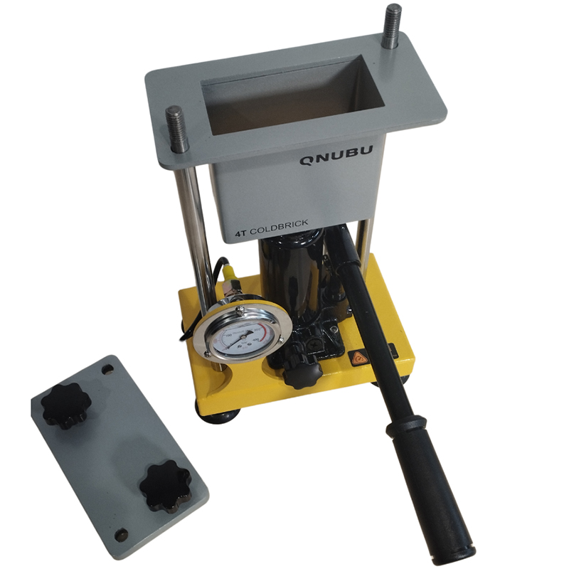 PRENSA QNUBU PRESS COLD BRICK CON MANOMETRO - MANUAL 4 TONELADAS (MOLDE ...