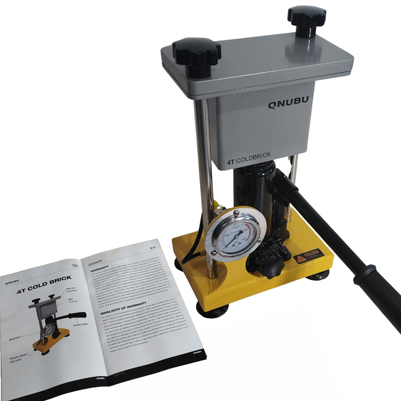 PRENSA QNUBU PRESS COLD BRICK CON MANOMETRO - MANUAL 4 TONELADAS (MOLDE ...