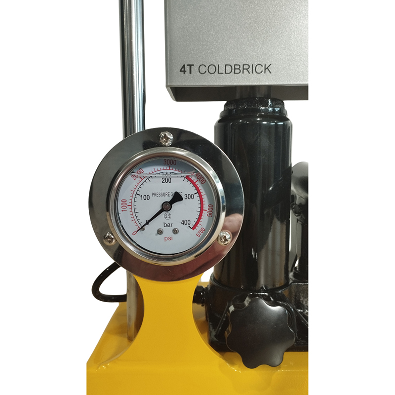 PRENSA QNUBU PRESS COLD BRICK CON MANOMETRO - MANUAL 4 TONELADAS (MOLDE ...