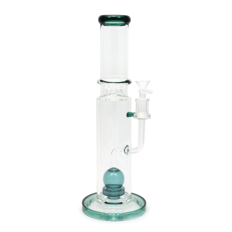 BONG DE CRISTAL 36CM CYLINDER ICE DRUM CON PERCOLADOR DE BOLA | Plantasur