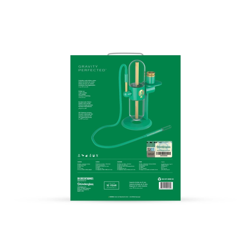DR. GREENTHUMBS X STUNDENGLASS GRAVITY INFUSER HOOKAH | Plantasur