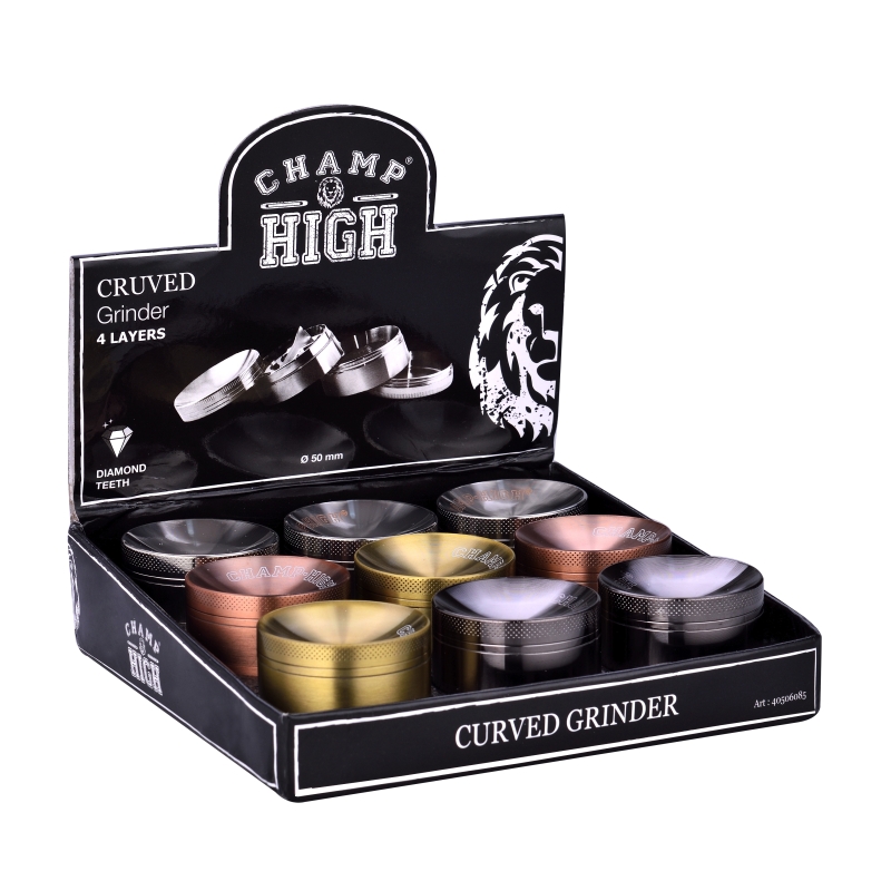 GRINDER CURVADO (50 MM) - DISPLAY 9 UNIDADES - COLORES VARIOS - CHAMP ...