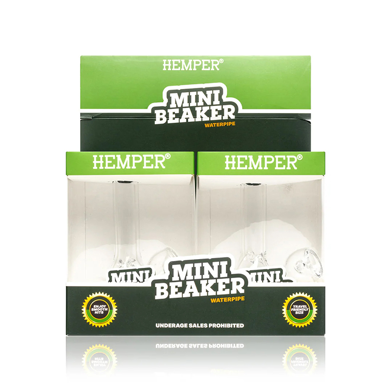 HEMPER - MINI BEAKER BONG (DISPLAY 4 U) | Plantasur