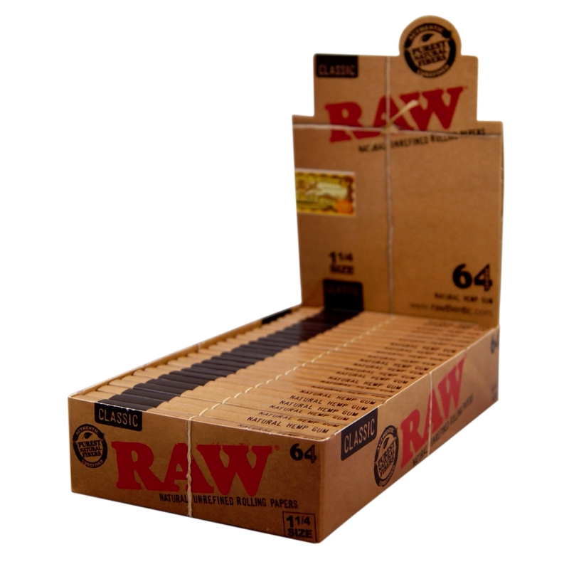 PAPEL RAW 64 - CLASSIC 1 1/4 (24 LIBRILLOS) | Plantasur