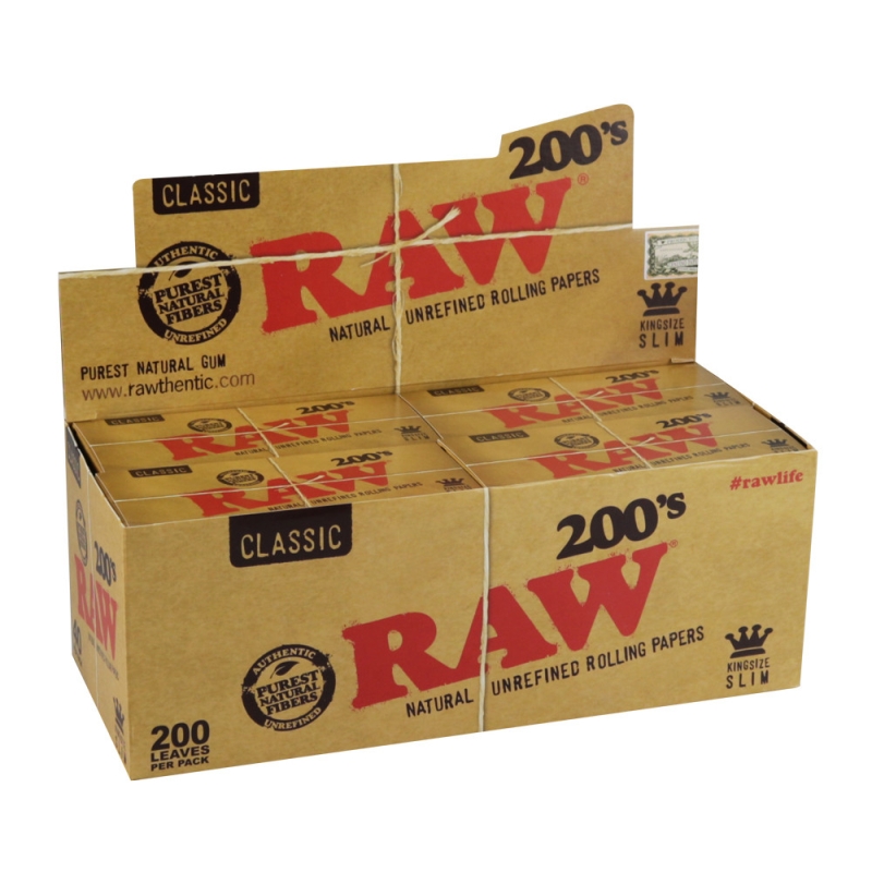 PAPEL RAW KING SIZE (200 PAPELILLOS) 40 LIBRILLOS | Plantasur